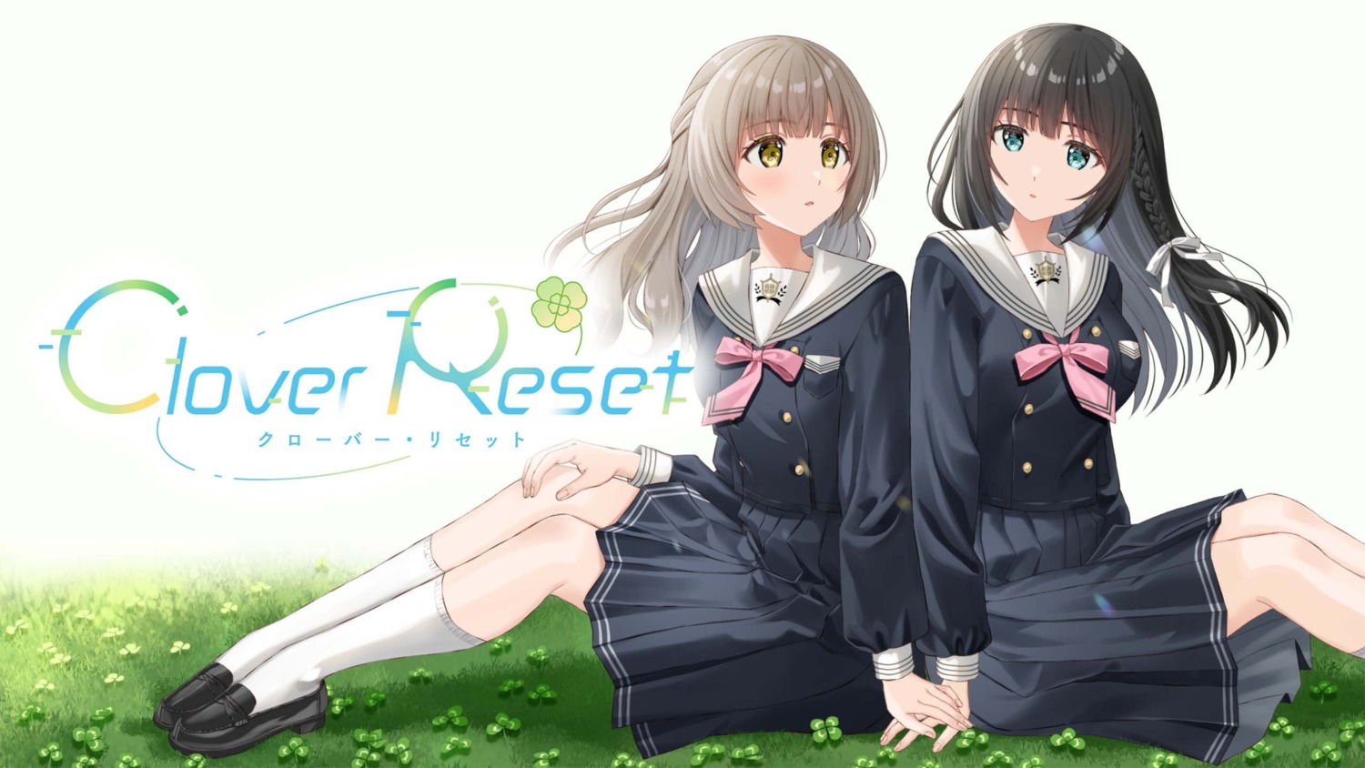 vividx kukiha clover reset kujou shizuku tachibana marin seifuku skirt lift wallpaper yuri ...